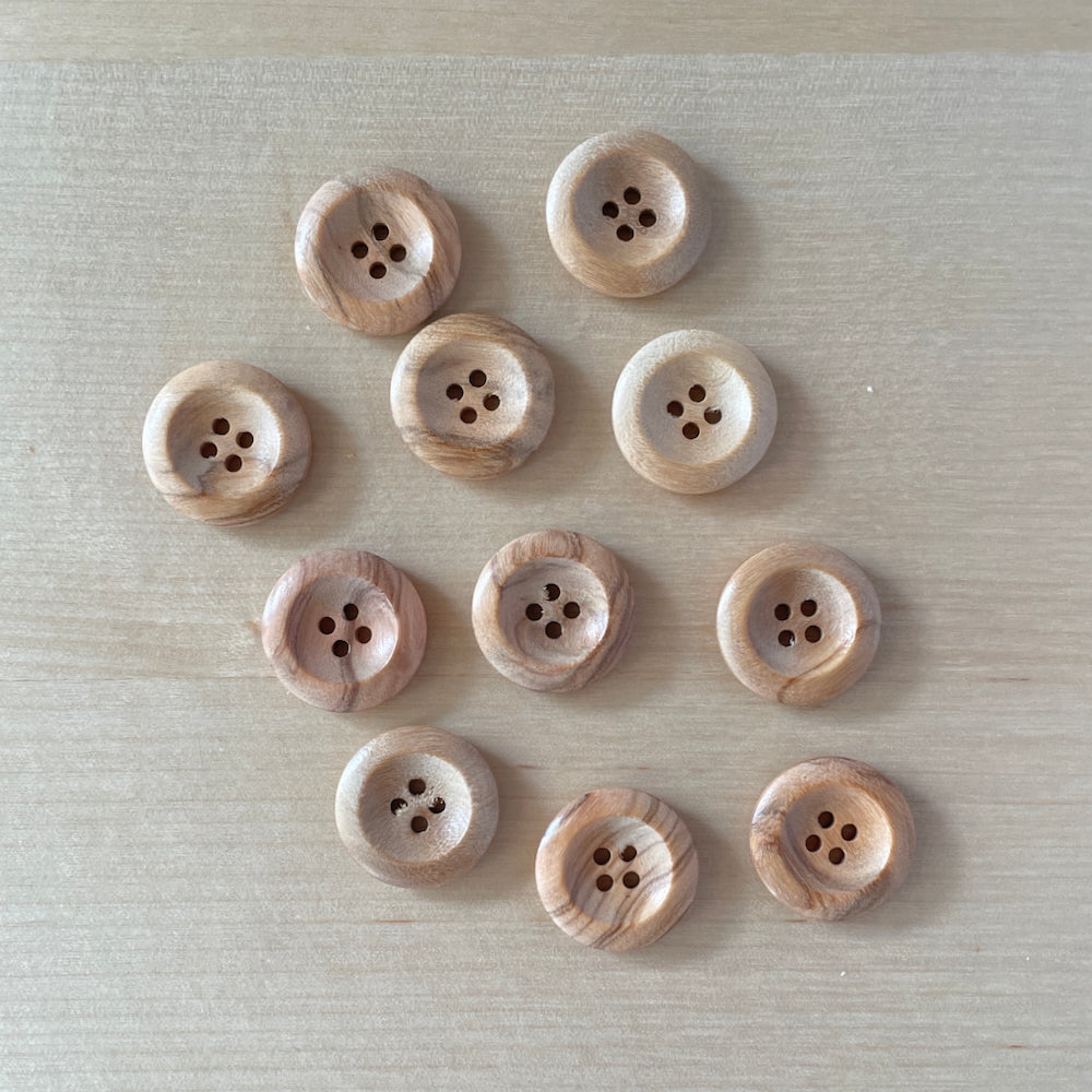 Portuguese Small Wooden Buttons – EWE fine fiber goods