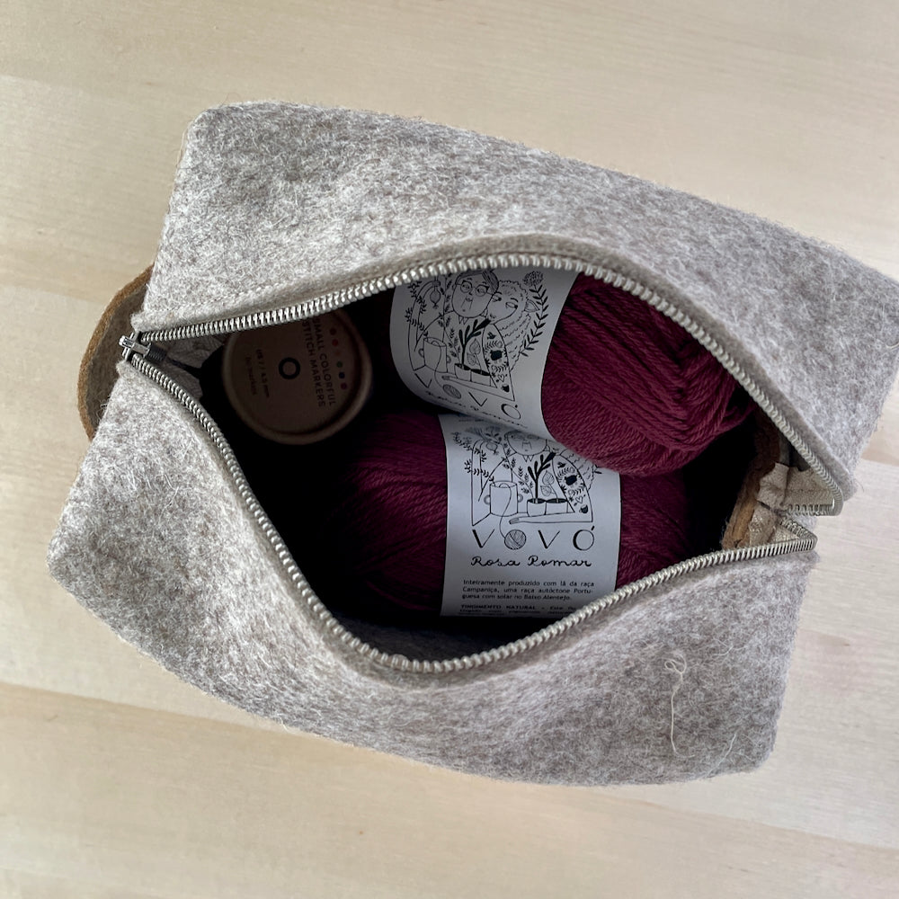 Upcycled Wool Felt Pouches – EWE fine fiber goods