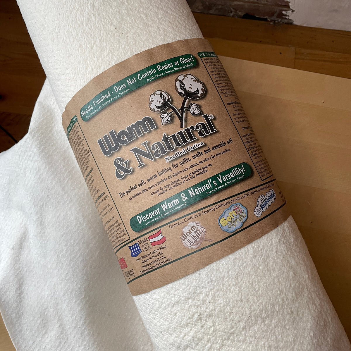 Warm & Natural Cotton Batting by the 1/4 yard – EWE fine fiber goods